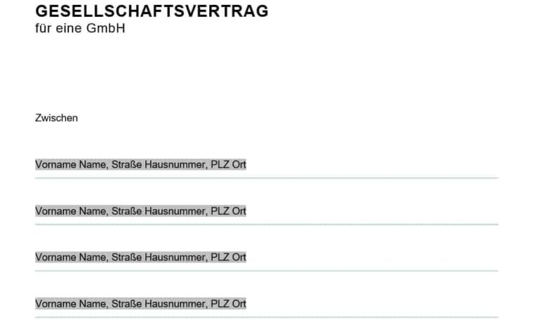 Gesellschaftsvertrag für GmbH und UG: Das müssen Sie wissen